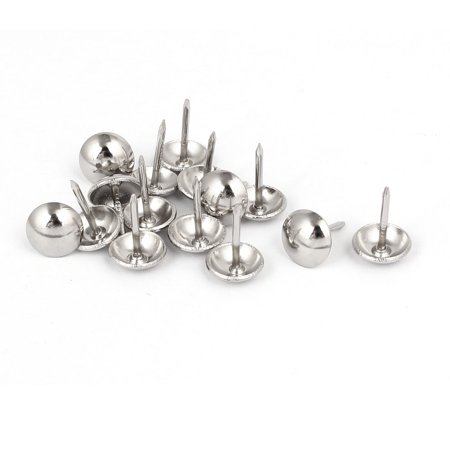 7/16" Dia Stainless Steel Upholstery Nail Tack Thumbtack Silver Tone ...