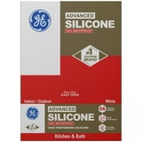 GE Advanced Silicone Kitchen & Bath Sealant, Pack of 1, White 2.8 fl oz ...