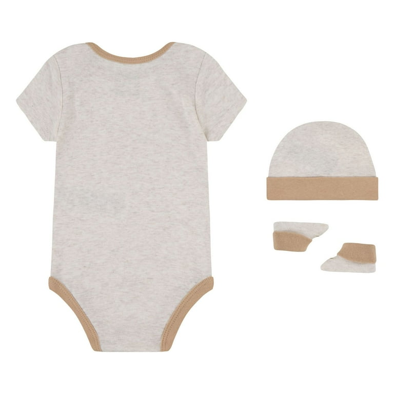 Nike Baby Boys Bodysuit, Hat and Booties 3 Piece Set (Blue Nike Baby Boys Bodysuit, Hat and Booties 3 Piece Set (Blue