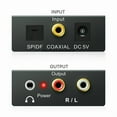 OPAL- Digital Optical Coaxial To Analog Rca L/R Audio Converter Adapter ...
