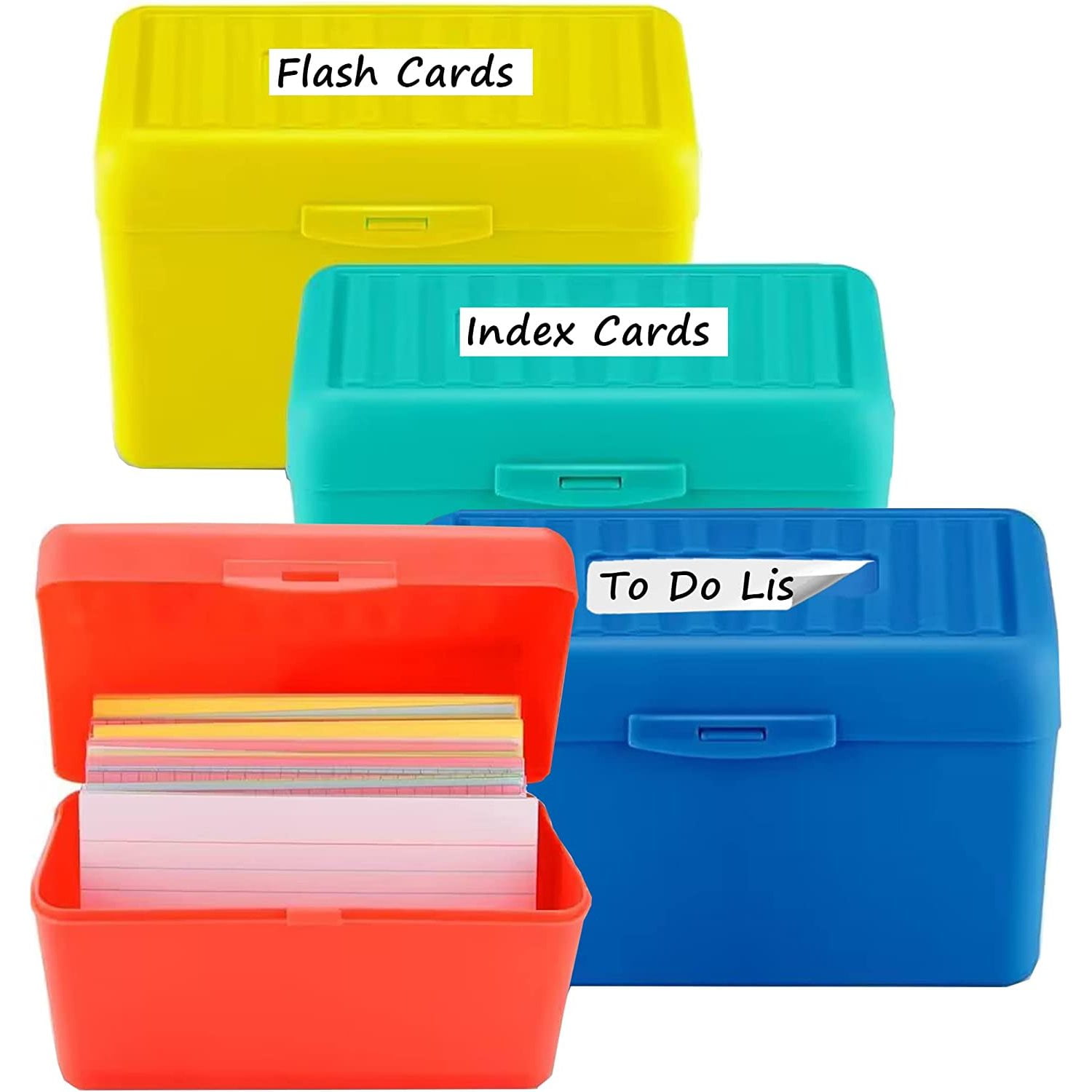 Plastic Index Card Box
