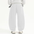OOOUM Boys Sweatpants Classic Fit Solid Color Elastic Waist Track Pants ...