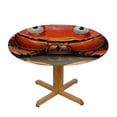 BANET Round Tablecloth with Elastic Edge Beach Crab Fitted Table Cover ...