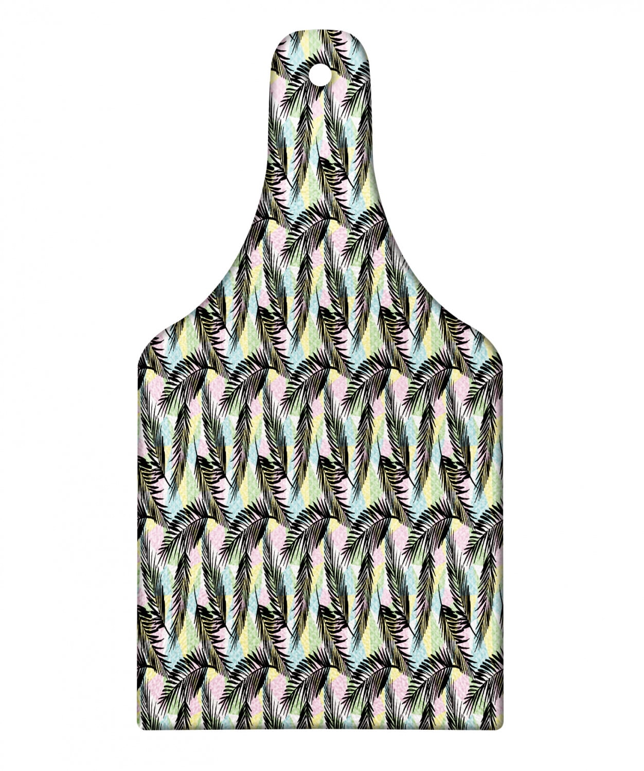 Colorful Cutting Board, Exotic Nature Pattern with Palm Leaves and ...