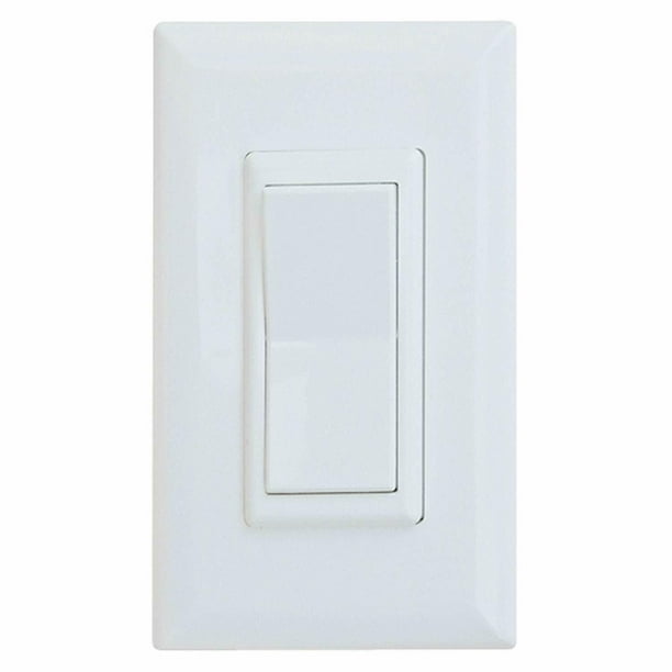 Wirecon Mobile Home/RV White Decorator Wall Switch W/Plate - Walmart.com