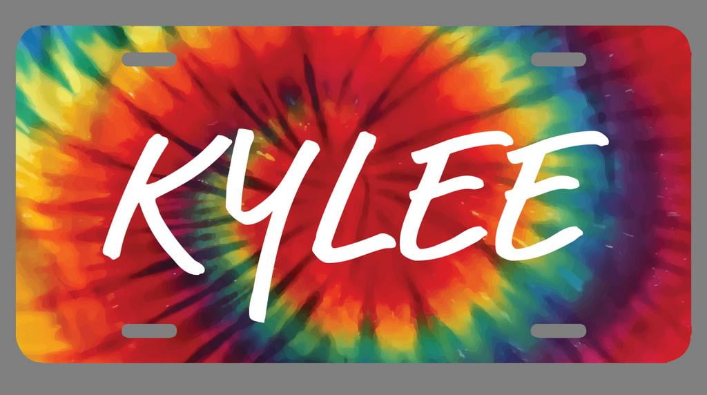 Kylee Name Tie Dye Style License Plate Tag Vanity Novelty Metal | UV ...