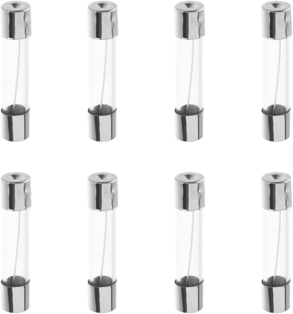 50Pcs 250V 0.5A Fast Blow Glass Fuse 6mm x 30mm Glass Tube Fuse Fast ...