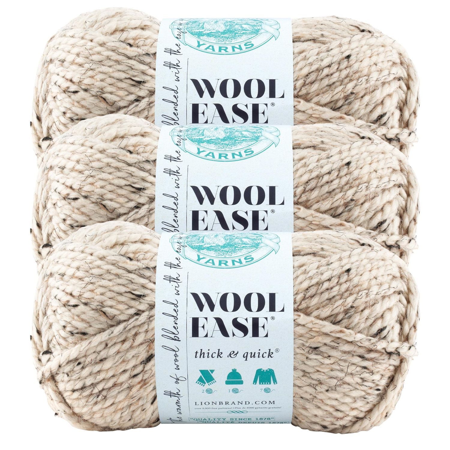 Click here for Lion Brand Wool-Ease Thick & Quick Yarn #6 Super C... prices