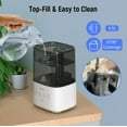 Ultrasonic Warm Cool Mist Humidifier Aromatherapy 4.5L Top Quiet ...