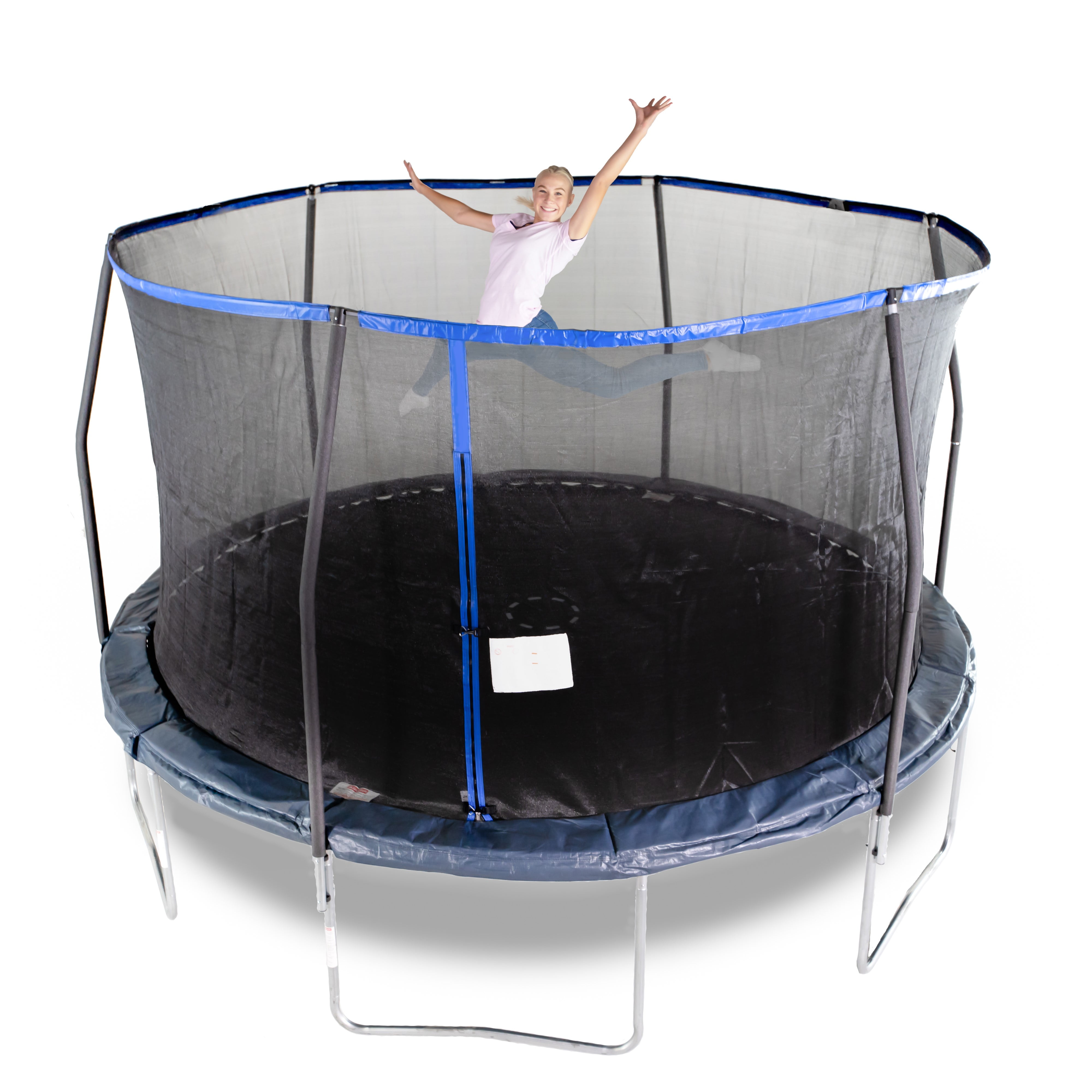 Bounce Pro 14 Foot Trampoline With Enclosure Midnight Blue Walmart