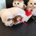BESTSKY 2026 New Toys Trimmable Cat Plush Self-Adhesive Back Cat ...