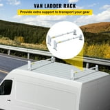 VEVOR Roof Ladder Rack Van Ladder Rack 46-68 in Adjustable 2 Bars 331 ...