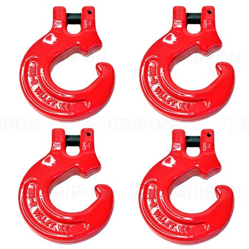 GRIPON (Pack of 4) 5/16" G80 Logging Chain Choker Hook with 2 Tons 4400 ...