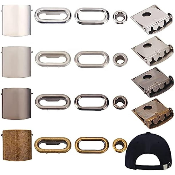 32 Sets Stainless Steel Hat Cap Buckle with Eyelets Buckles for ...