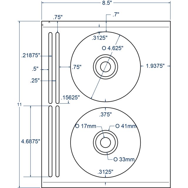 Compulabel 312660, Cd Dvd Donut Label 4 5/8 - Walmart.com