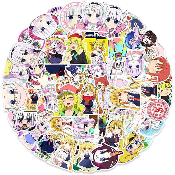 FFIY Anime Cartoon Stickers for Miss Kobayashi's Dragon Maid|50 Pcs ...
