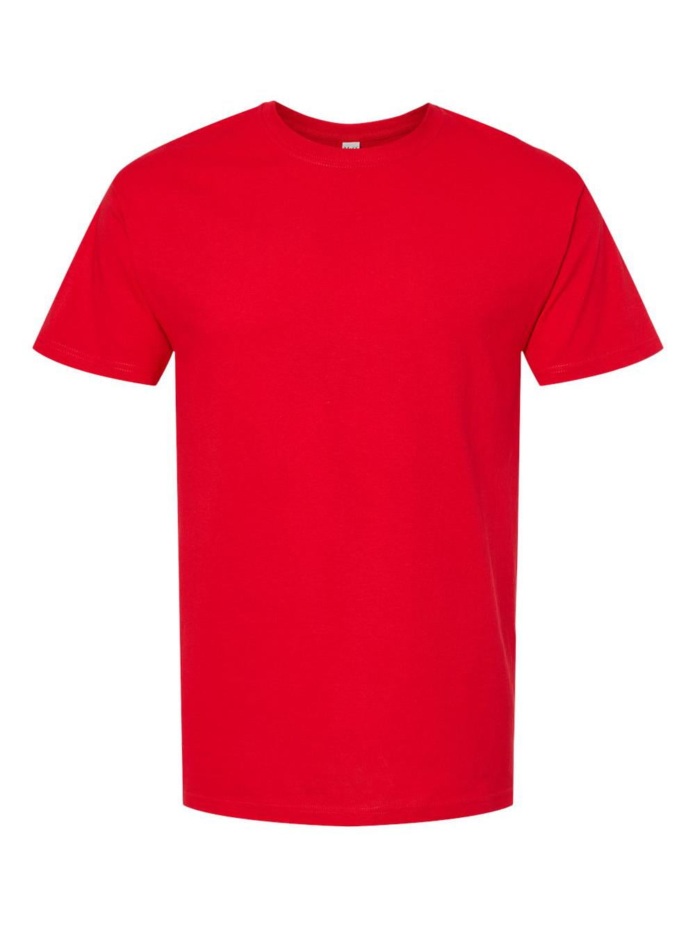 M&O - Gold Soft Touch T-Shirt - 4800 - Deep Red - Size: 5XL - Walmart.com