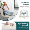 Adjustable Swivel Desk Chair with Wheels, Wide Cross Legs, Armless ...