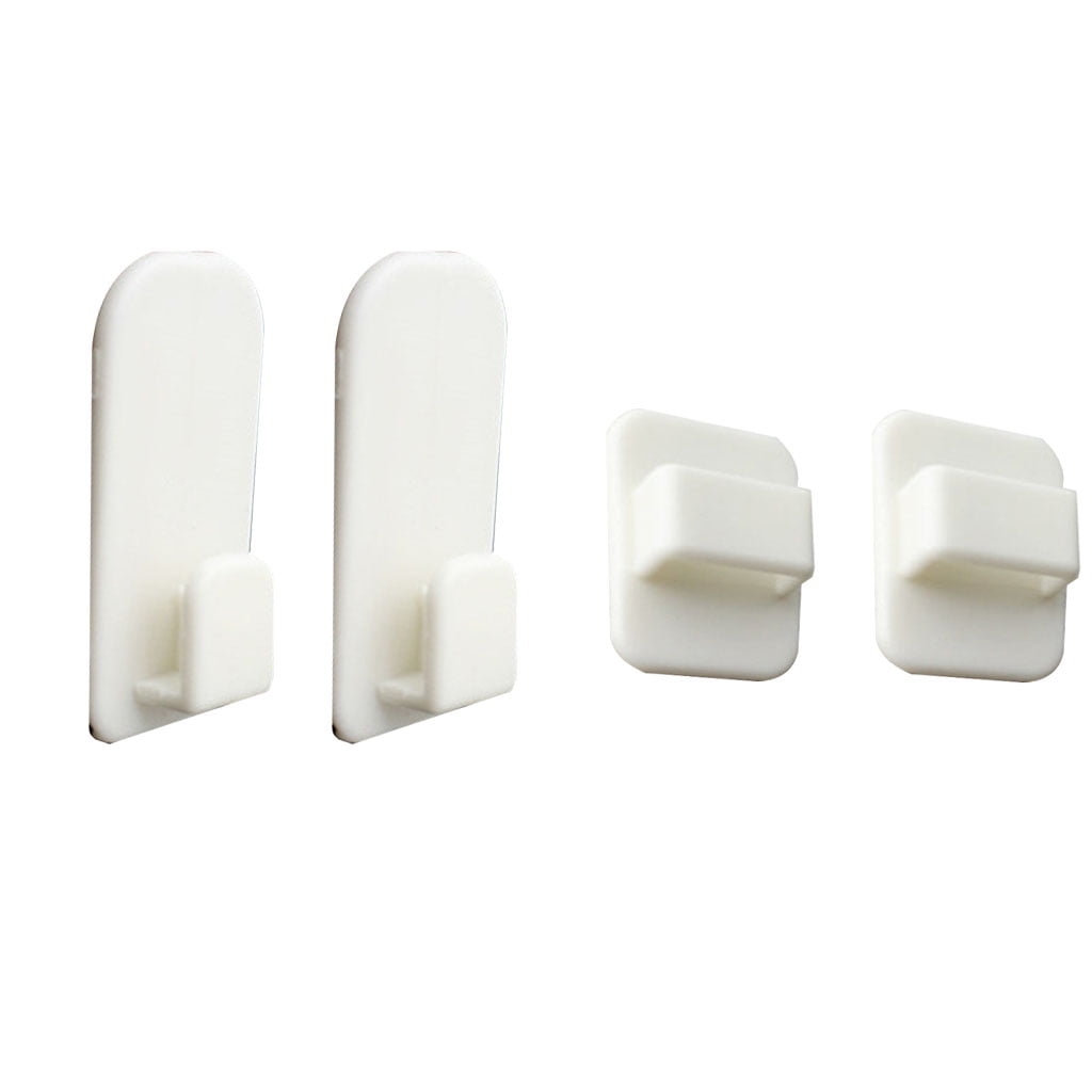 WINDLAND Wall Mount Remote Control Hanger 4 Pcs Self Adhesive Plastic ...