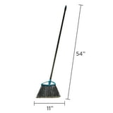Great Value Basic Broom Full-Size Angled Handle Swivel Hanging Storage ...