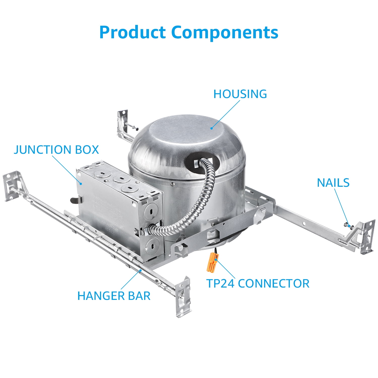 Buy TORCHSTAR 12-Pack 6inch Shallow LED New Construction LED Recessed ...