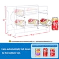 SUFAUY White Stackable Metal Can Dispenser for Refrigerator, Pantry ...
