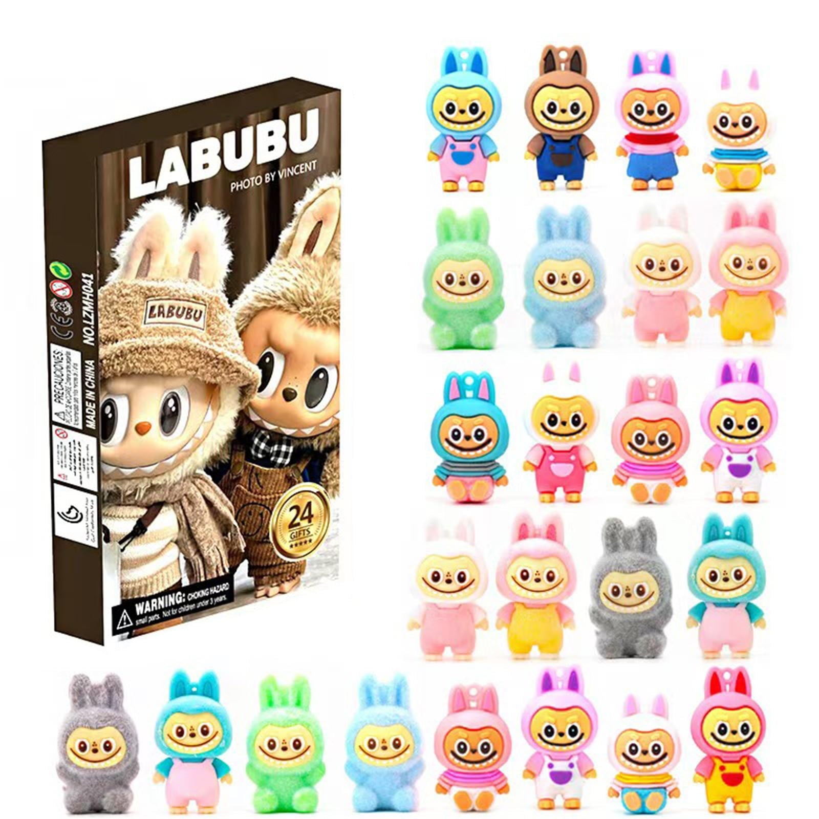 Pop Mart Labubu Pop Mart Labubu Advent Calendar Contains 24 Gifts, Christmas Cute Figures Doll ...