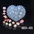 LICEWO Silicone Nail Carving Mold 3D Various Size Chain Pearl Flowers ...