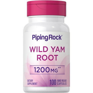 Nature's Way Organic Wild Yam Root 425mg - Women's Health Capsules, 100 ...