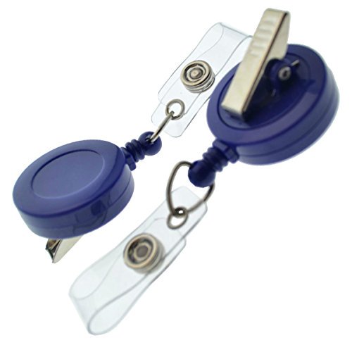 15 Pack of Premium Retractable ID Badge Reels with Alligator Clip in ...