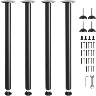 Table Leg Extender with casters 7in, Adjustable Metal Table Leg ...