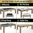 7ft Multi Game Table 4 in 1 Flip Pool Table Ping Pong Table Air Hockey ...