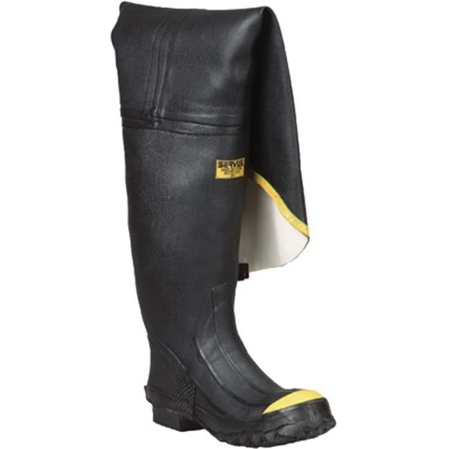 Servus 617-T112-9 Size 9, Black 36 in. Rubber Hip Boots With Trac Tread ...