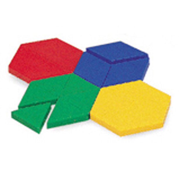 Learning Resources Plastic Pattern Blocks, Set of 100 - Walmart.com