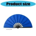 10Inch Black Plasatic Bone KungFu Handheld Folding Fan for Martial Art ...