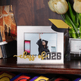 2026 Graduation Photo Frame, Class of 2026 Wooden Picture Frame Stand ...