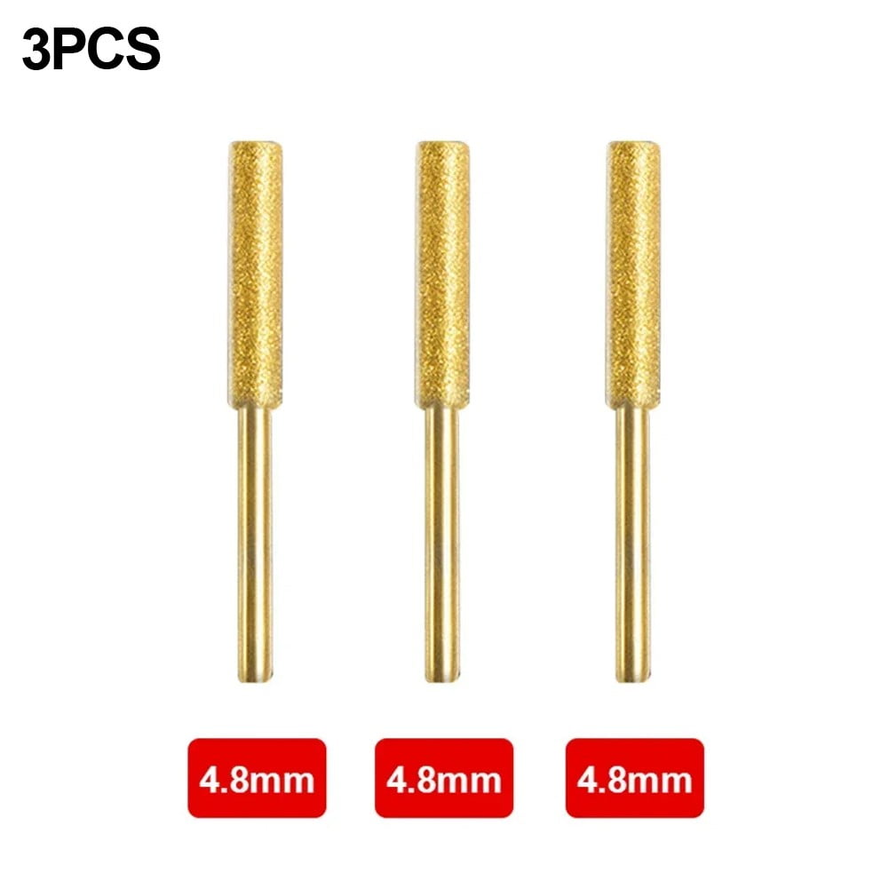 3Pcs/Set Electric Chainsaw Grinding Chain Polishing Head Cylindrical ...