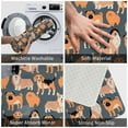Gaeub Corgi Collie Pug Print Door Mat with Heavy Duty Backing,Welcome ...