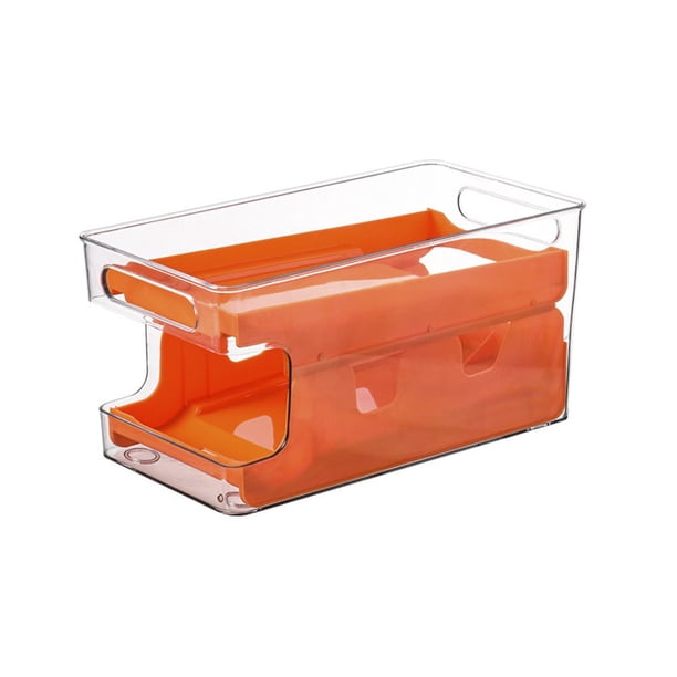 POINTERTECK Refrigerator Storage Box Double-layer Roll-off Rack Soda ...