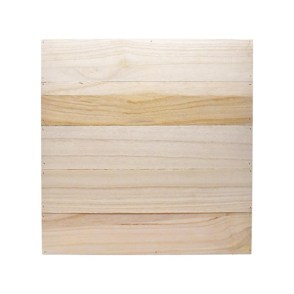 DIY Wood Square Pallet Box Wall Decor, Natural, 12-Inch - Walmart.com