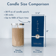 Foton Pearled Candle - 18oz Scent Free - Walmart.com
