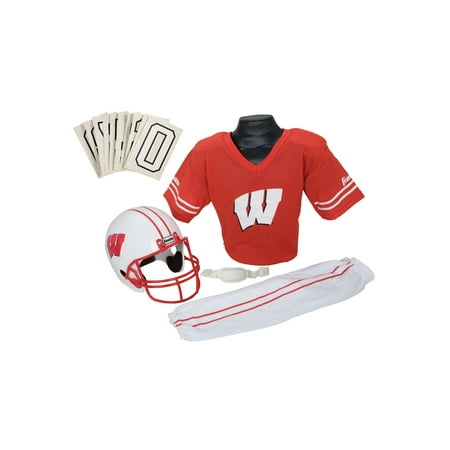 Franklin Sports NCAA Wisconsin Badgers Kids College Football Uniform ...