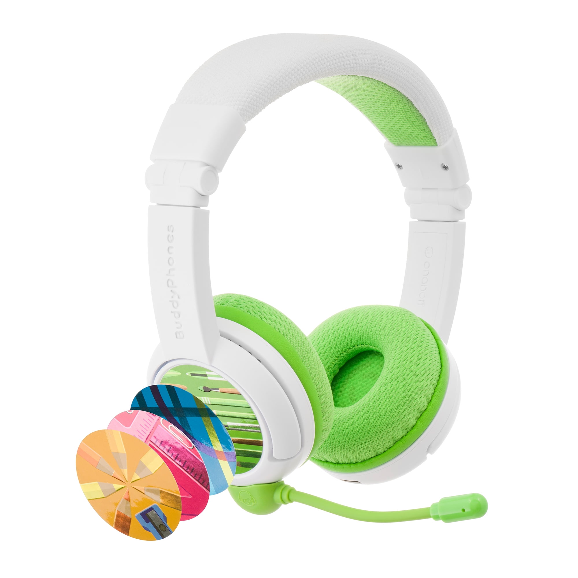 BuddyPhones School+ Wireless, On-Ear Bluetooth Foldable Kids Headphones ...