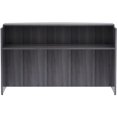 Lorell LLR69595 72 in. Weathered Charcoal Laminate Reception Desk ...