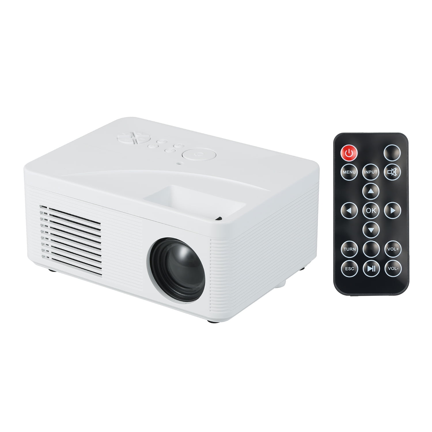 Lcd Led Projector 400 Lumens Mini Portable Video Projector With Built ...