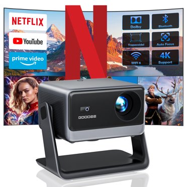 iLive Portable Mini HD Projector Bundle with Bluetooth Screen, Outdoor ...