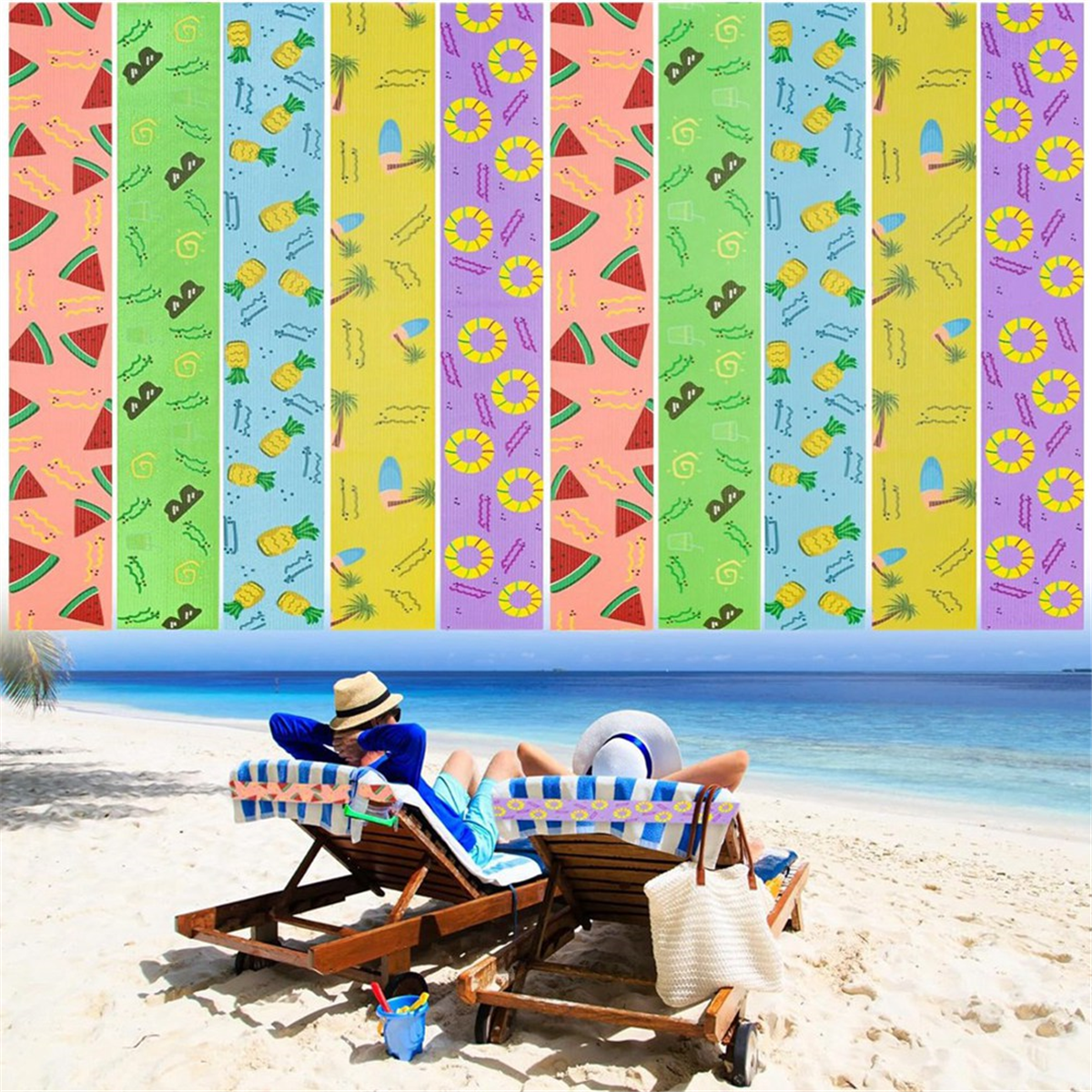 Click here for Unbranded Beach Towel Bands  10 Pack Towel Bands F... prices