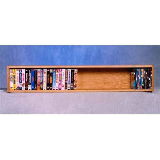 Wood Shed 108-4 W Solid Oak Wall or Shelf Mount DVD-VHS tape-Book ...