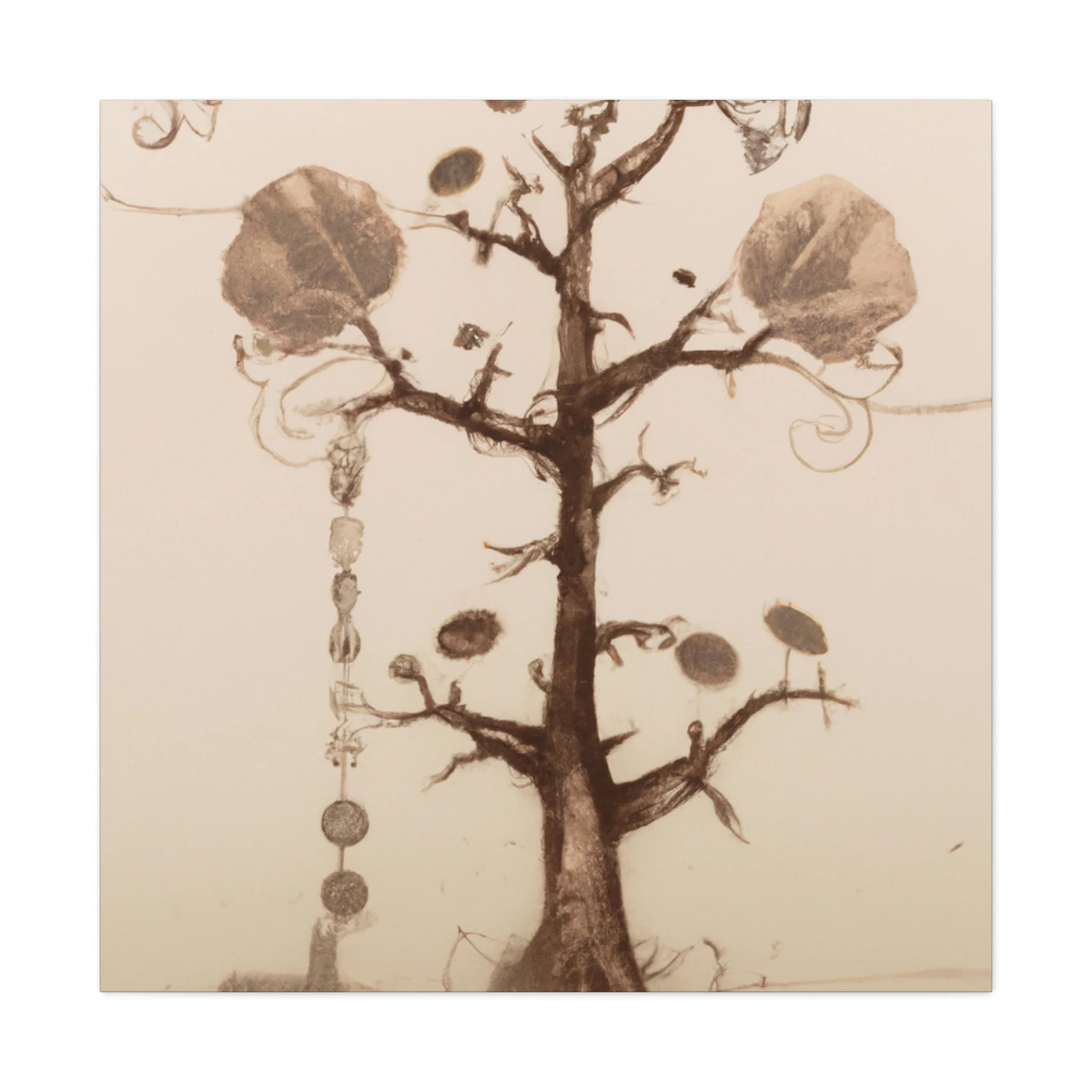 Oak Tree in Steampunk - Canvas - Walmart.com