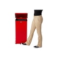 Rubbermaid Commercial Defenders Biohazard Step Can Square Steel 24gal ...